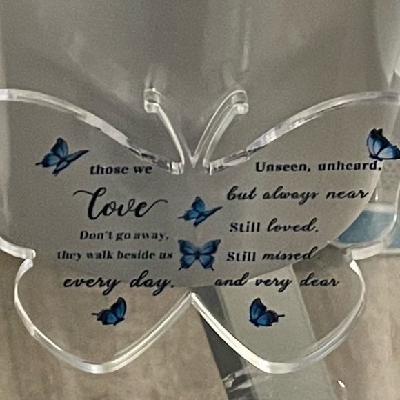 Other | Acrylic Bereavement Memorial Sympathy Gift Butterfly ...